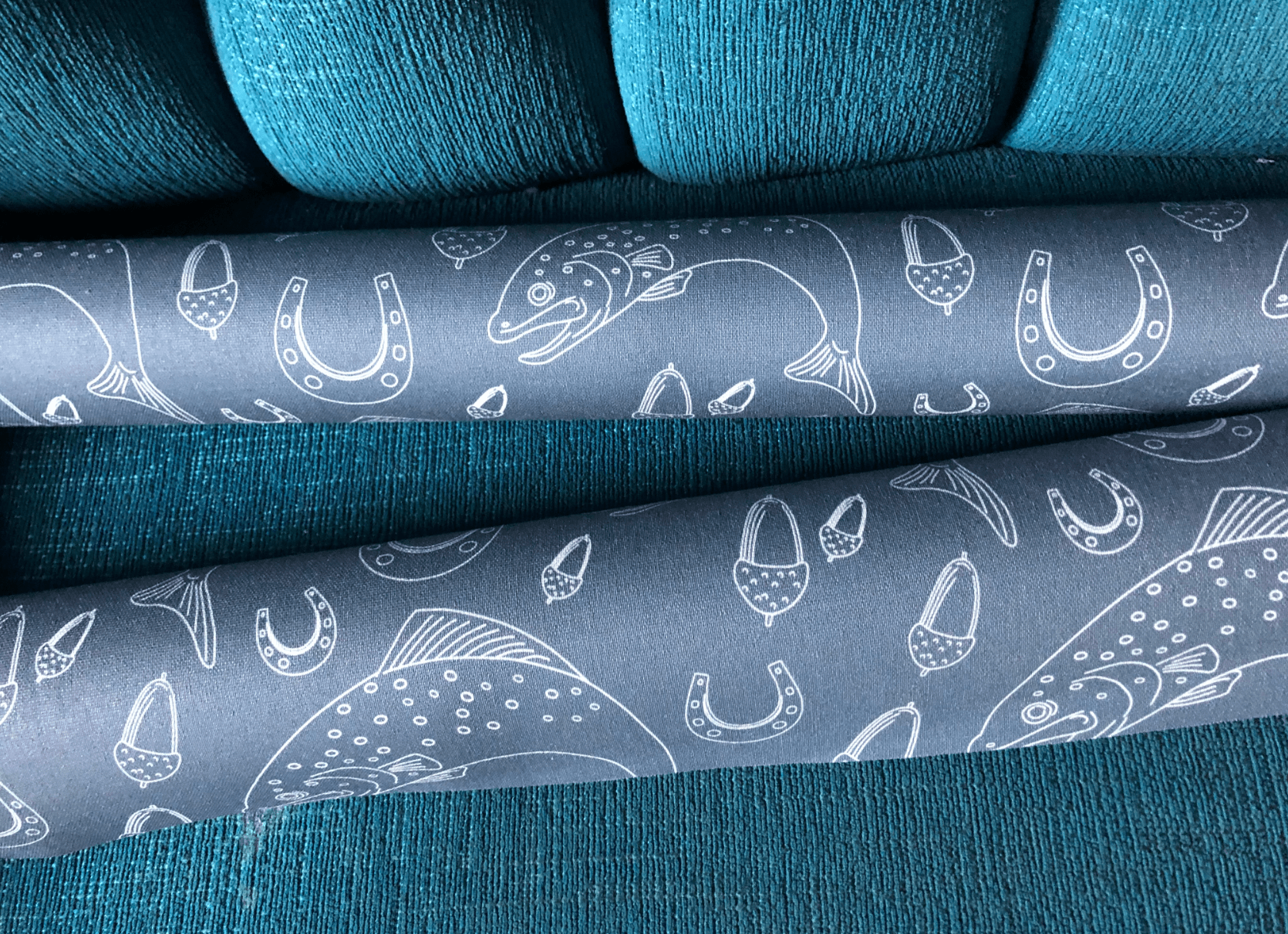 How ‘The Angler’ pub wallpaper was created | Squark Design