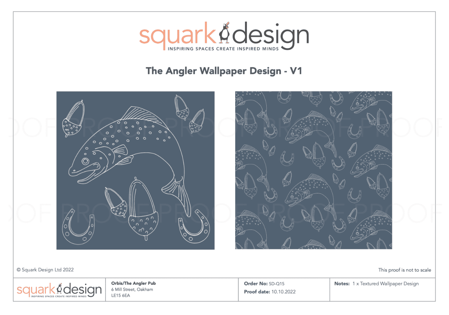How ‘The Angler’ pub wallpaper was created | Squark Design
